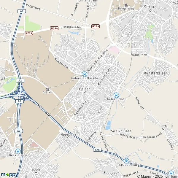 Plan Geleen : carte de Geleen (6161) et infos pratiques