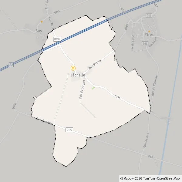 Plan Léchelle : carte de Léchelle (62124) et infos pratiques