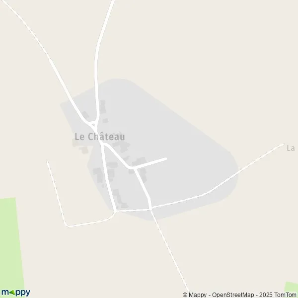 Plan Le Château : carte de Le Château, 63120 Courpière et infos pratiques