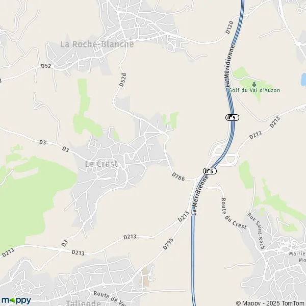 Plan Le Crest : carte de Le Crest (63450) et infos pratiques