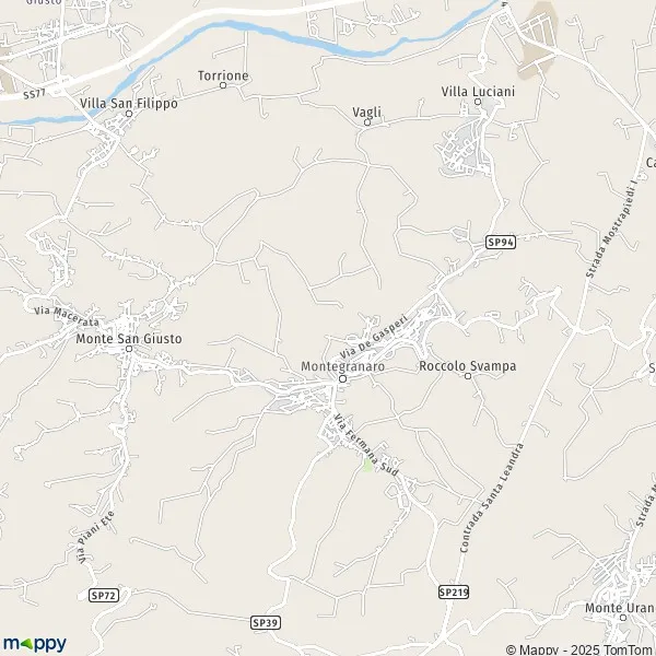 Plan Montegranaro : carte de Montegranaro (63812) et infos pratiques