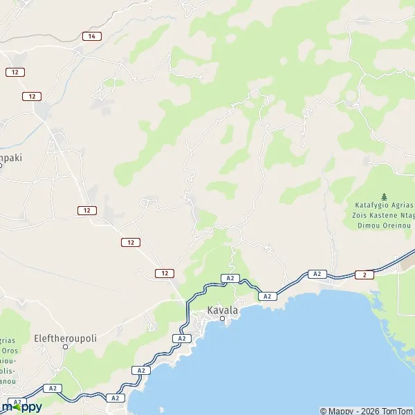 Plan Kavala : carte de Kavala (640 03) et infos pratiques