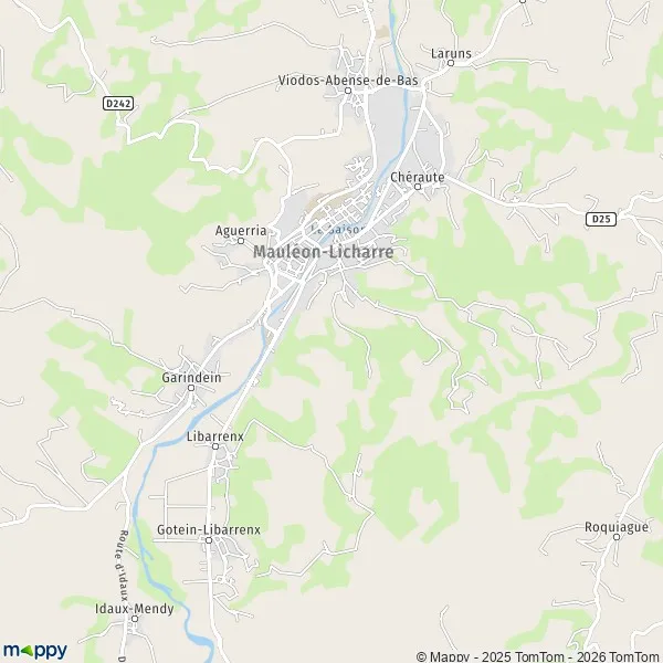 Plan Z.I. de Mauléon-Licharre : carte de Z.I. de Mauléon-Licharre ...