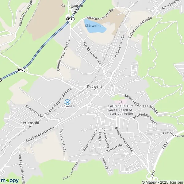 Plan Sarrebruck : carte de Sarrebruck (66123) et infos pratiques