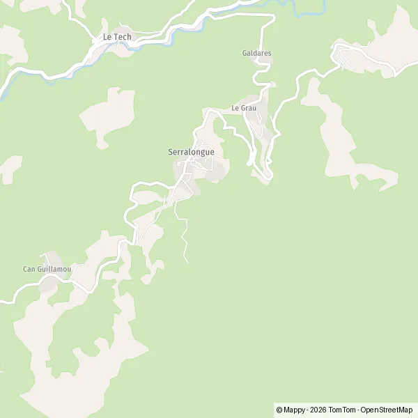 Plan Al Castell : carte de Al Castell, 66230 Serralongue et infos pratiques