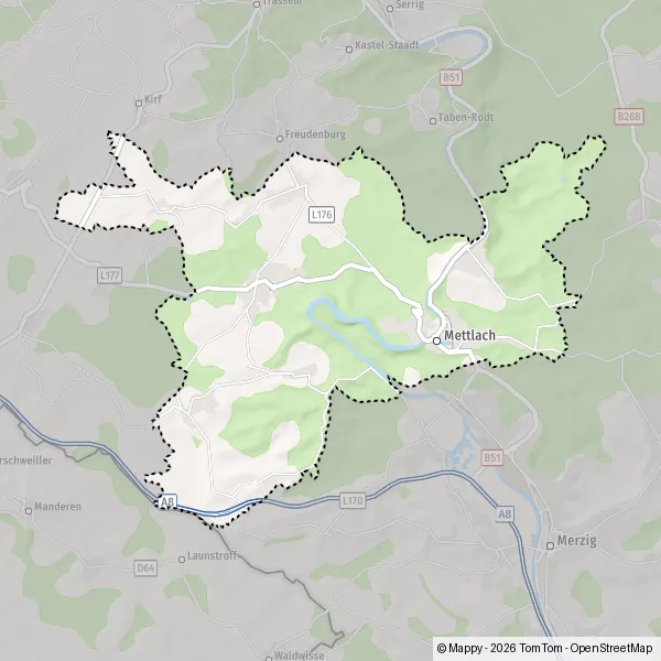 Plan Mettlach : carte de Mettlach (66693) et infos pratiques