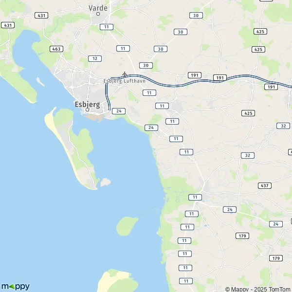 Plan Esbjerg : carte de Esbjerg (6700) et infos pratiques