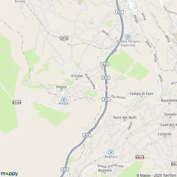 Plan Prezza : carte de Prezza (67030) et infos pratiques