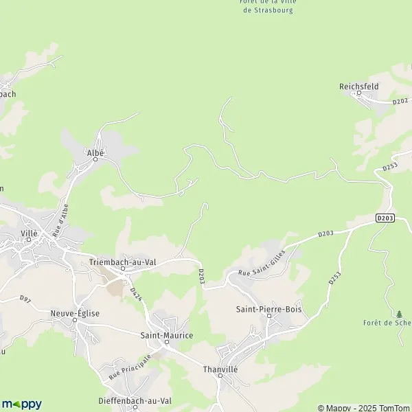 Plan Loch : carte de Loch, 67220 Triembach-au-Val et infos pratiques