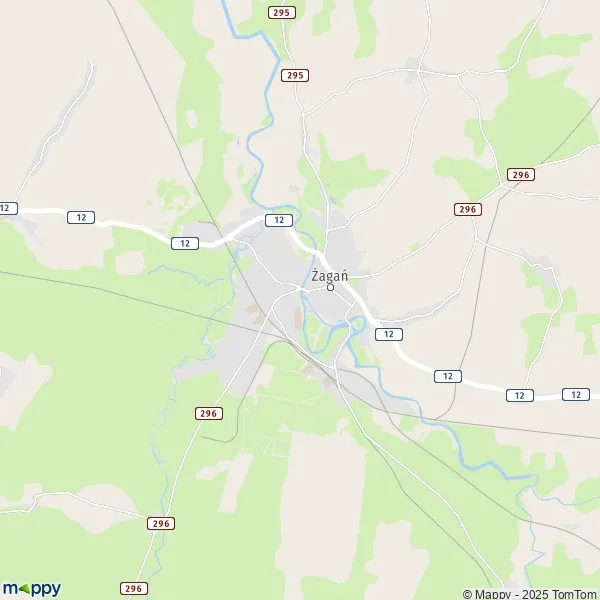 Plan Żagań : carte de Żagań (68-100) et infos pratiques