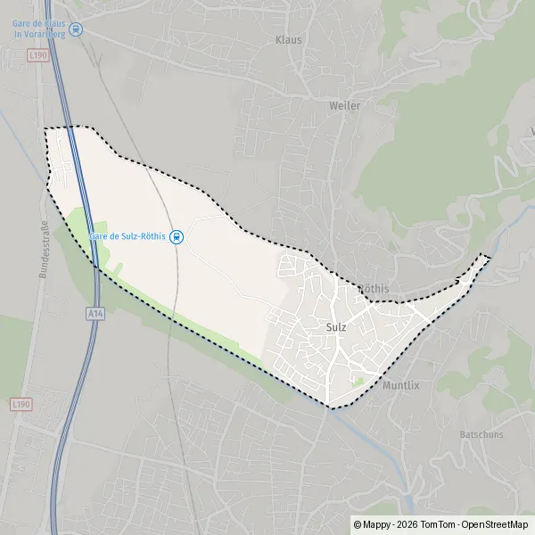 Plan Sulz : carte de Sulz (6832) et infos pratiques