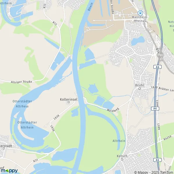 Plan Brühl : carte de Brühl (68782) et infos pratiques