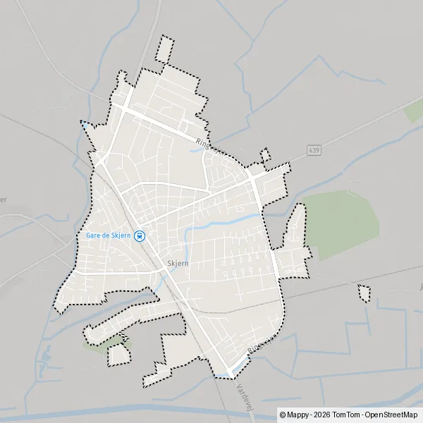 Plan Skjern : carte de Skjern, 6900 Ringkøbing-Skjern et infos pratiques
