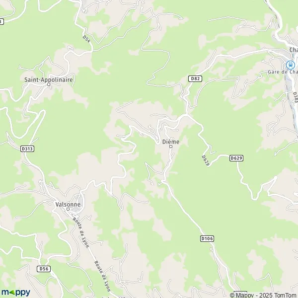 Plan Dième : carte de Dième (69170) et infos pratiques