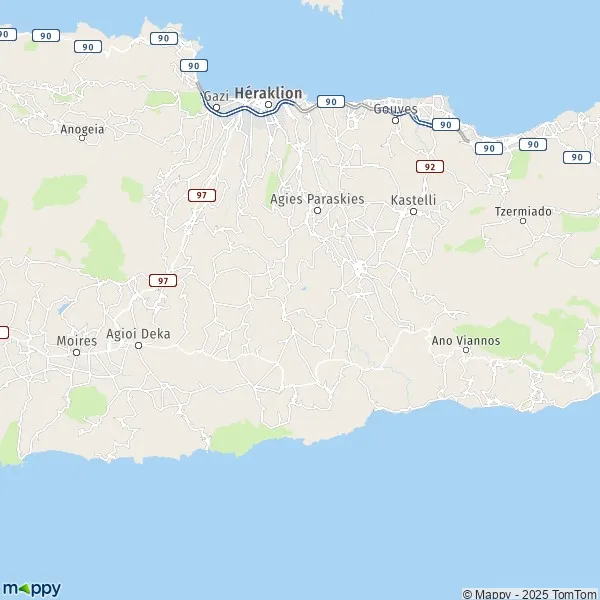 Plan Archanes-Asterousia : carte de Archanes-Asterousia (700 10) et ...