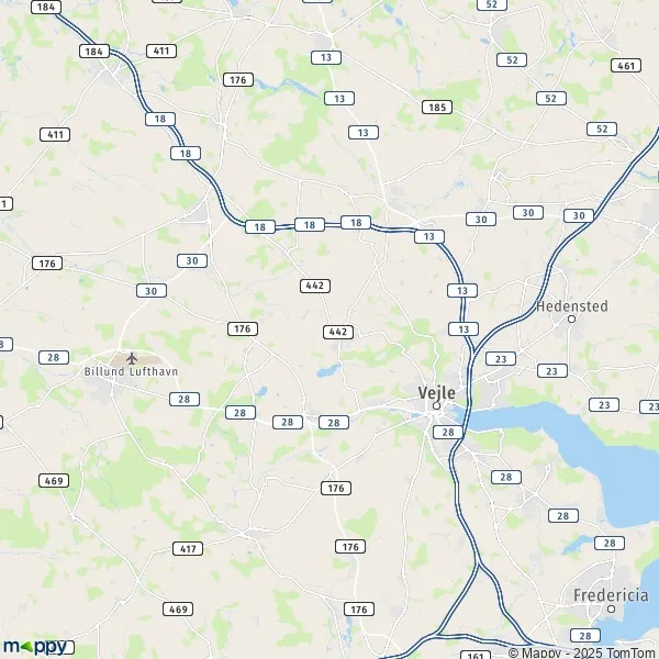 Plan Vejle : carte de Vejle (7100) et infos pratiques