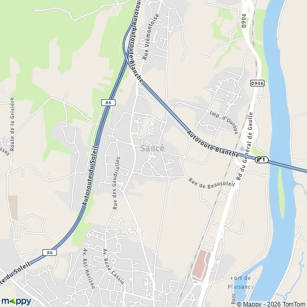 Plan Sancé : carte de Sancé (71000) et infos pratiques