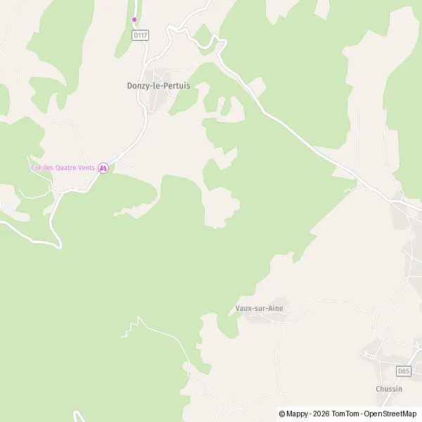 Plan Le Devant : carte de Le Devant, 71250 Donzy-le-Pertuis et infos ...