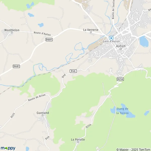 Plan Bois Le Duc : carte de Bois Le Duc, 71400 Autun et infos pratiques