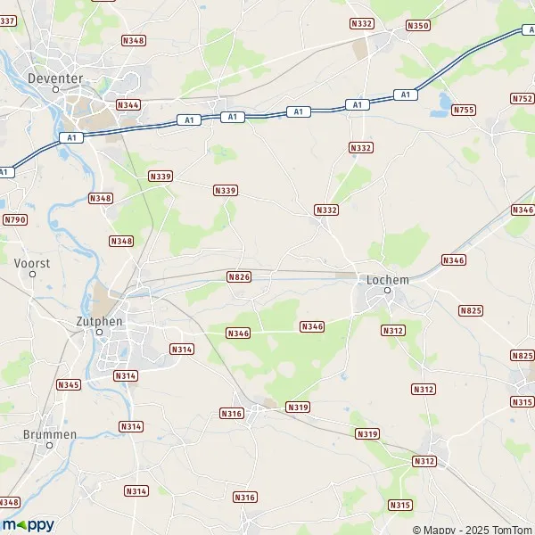 Plan Lochem : carte de Lochem (7211) et infos pratiques