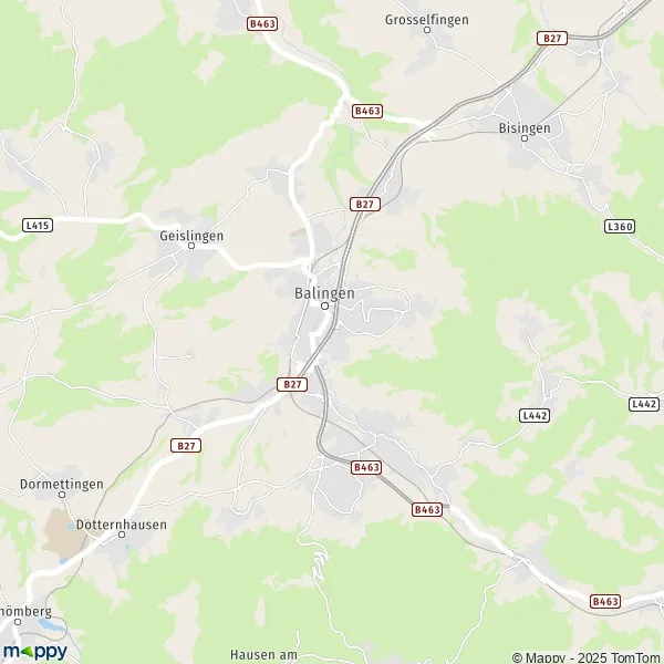 Plan Balingen : carte de Balingen (72336) et infos pratiques
