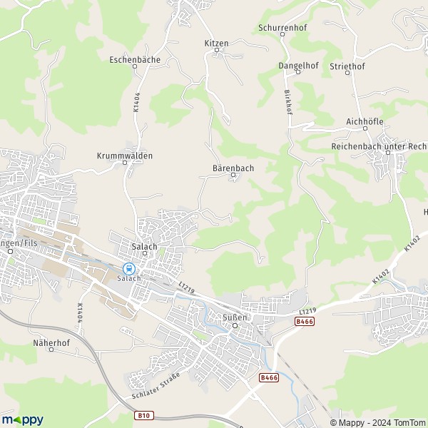 Plan Salach : carte de Salach (73079) et infos pratiques