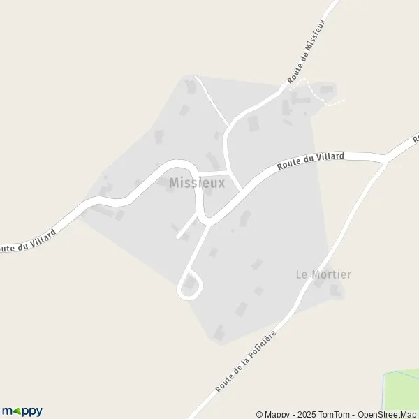 Plan Missieux : carte de Missieux, 73170 La Chapelle-Saint-Martin et ...
