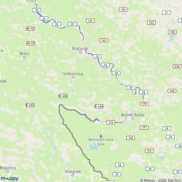 Plan Srebrenica : carte de Srebrenica (73225) et infos pratiques