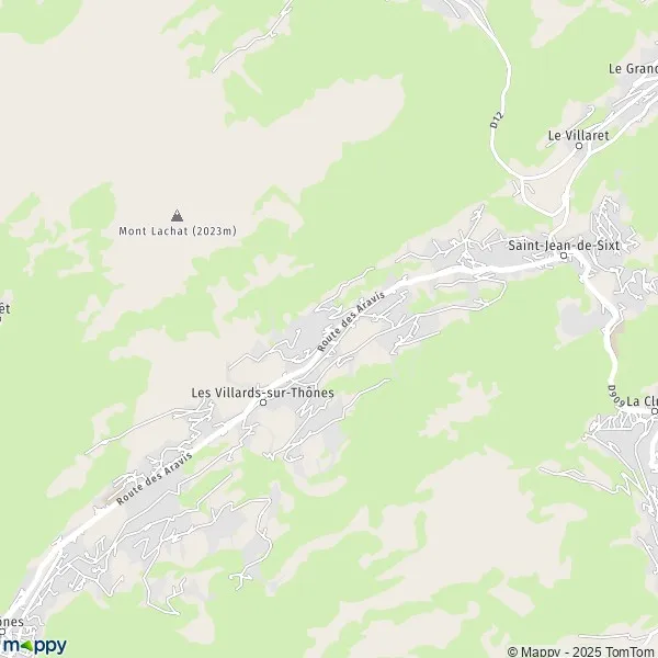 Plan Le Villard : carte de Le Villard (74230) et infos pratiques