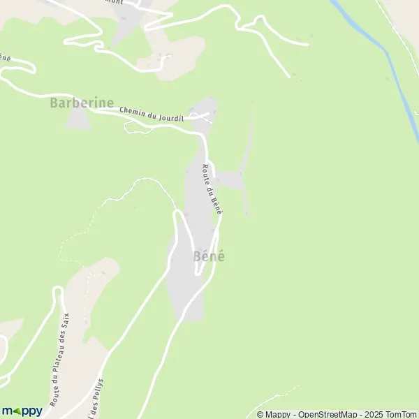 Plan Béné : carte de Béné, 74340 Samoëns et infos pratiques