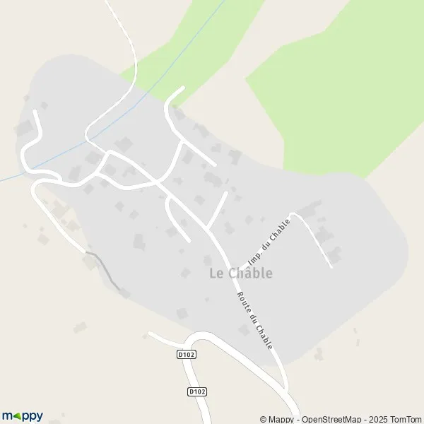 Plan Le Châble : carte de Le Châble, 74930 Pers-Jussy et infos pratiques