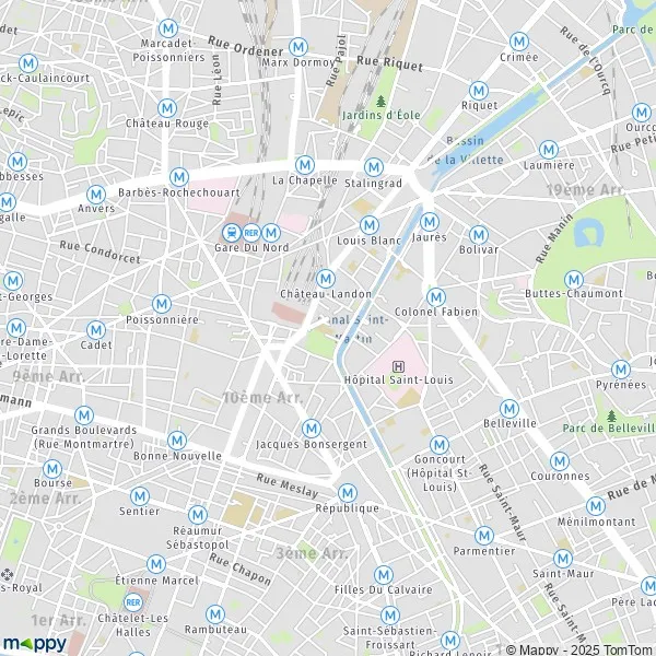 Plan Paris : carte de Paris (75010) et infos pratiques