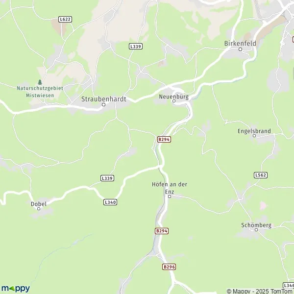 Plan Neuenbürg : carte de Neuenbürg (75305) et infos pratiques