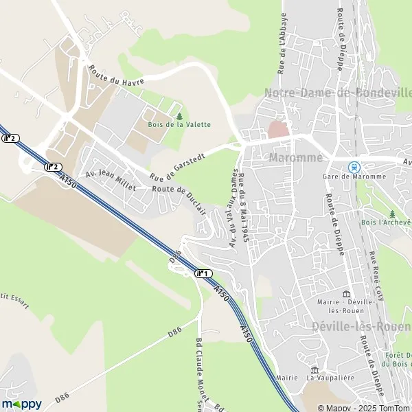 Plan Maromme : carte de Maromme (76150) et infos pratiques