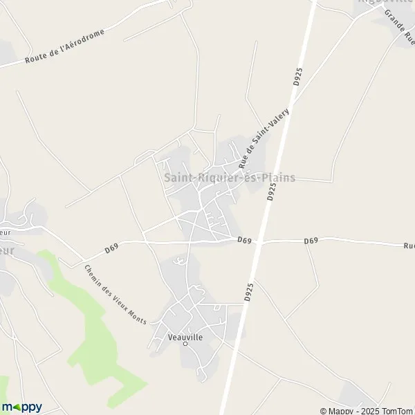 Plan Saint-Riquier-ès-Plains : carte de Saint-Riquier-ès-Plains (76460 ...