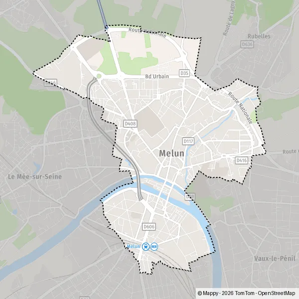 Plan Melun Carte De Melun 77000 Et Infos Pratiques