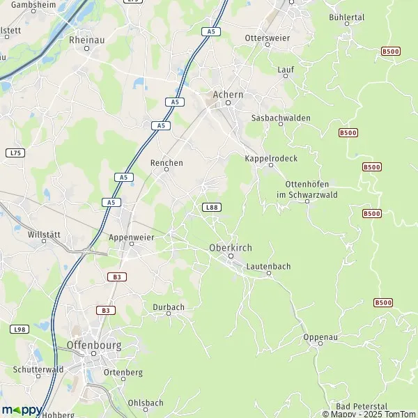 Plan Oberkirch : carte de Oberkirch (77704) et infos pratiques