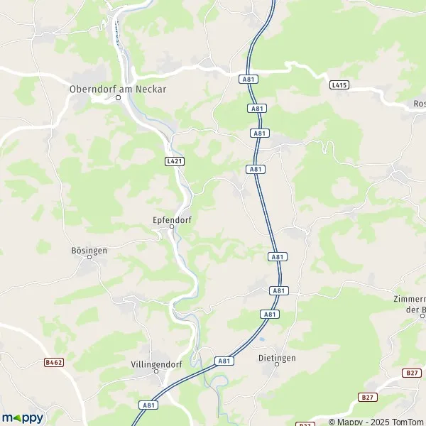 Plan Epfendorf : carte de Epfendorf (78736) et infos pratiques