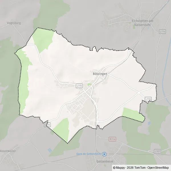 Plan Bötzingen : carte de Bötzingen (79268) et infos pratiques
