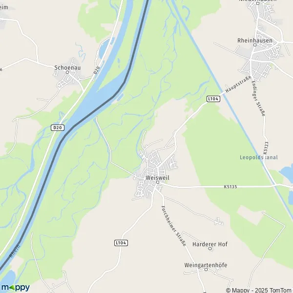 Plan Weisweil : carte de Weisweil (79367) et infos pratiques