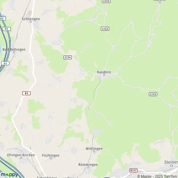 Plan Kandern : carte de Kandern (79400) et infos pratiques