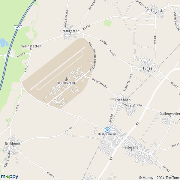 Plan Eschbach : carte de Eschbach (79423) et infos pratiques