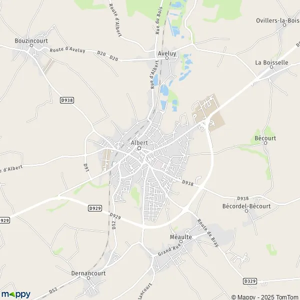 Plan P.A. Henry Potez : carte de P.A. Henry Potez, 80300 Albert et ...