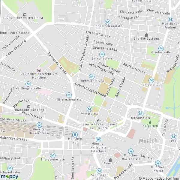 Plan Munich : carte de Munich (80333) et infos pratiques