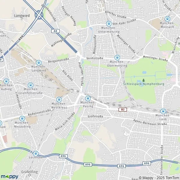 Plan Munich : carte de Munich (80638) et infos pratiques