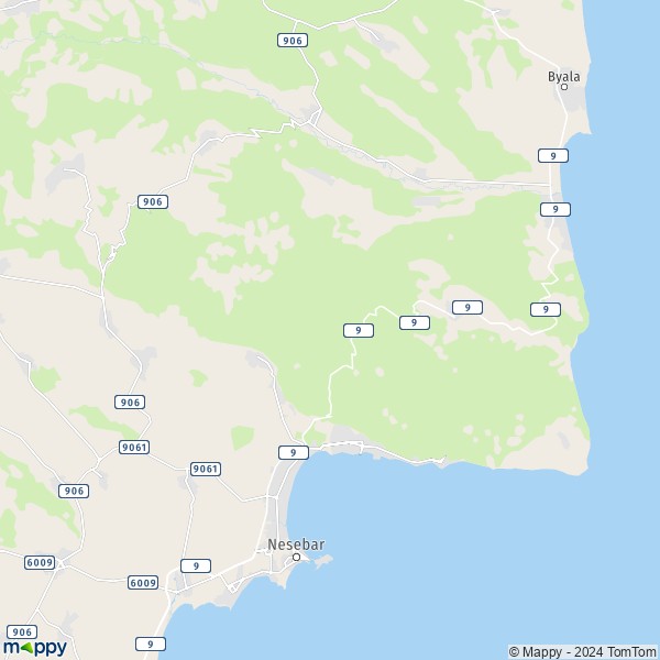 Plan Nesebar : carte de Nesebar (8230) et infos pratiques