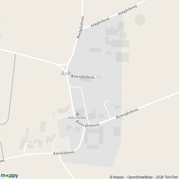 Plan Ask : carte de Ask, 8340 Aarhus et infos pratiques