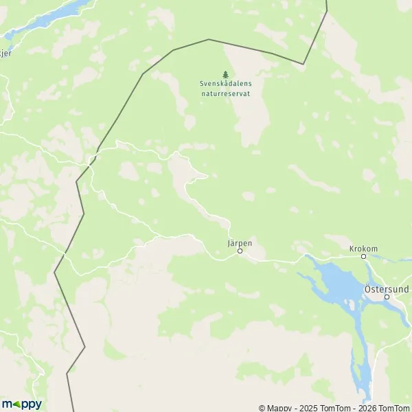 Plan Åre : carte de Åre (83596) et infos pratiques