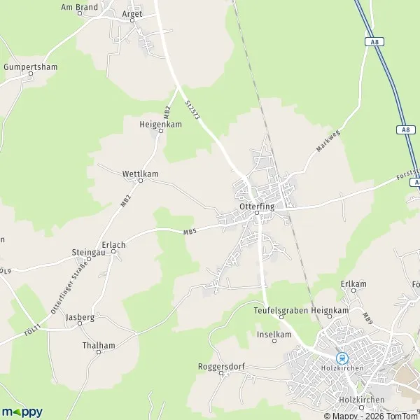 Plan Otterfing : carte de Otterfing (83624) et infos pratiques