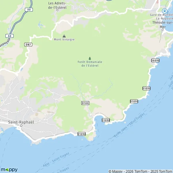 Plan Gare de Saint-Raphaël Valescure : carte de Gare de Saint-Raphaël ...